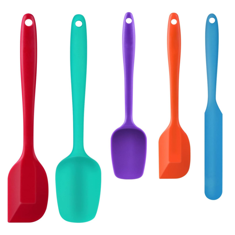 Heat Resistant BPA-Free Food Grade Silicone Rubber Spatula Set for ...